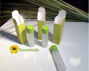Green Lip Balm Tube Box - 10 Pack – Escentials Oils and Aromatherapy
